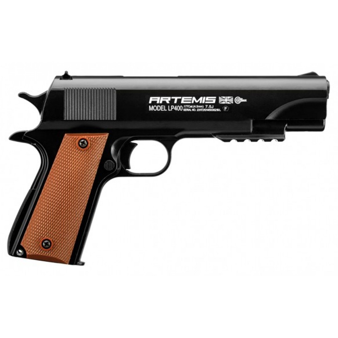 Artemis LP400 pneumatic air pistol delivered by DAI Leisure