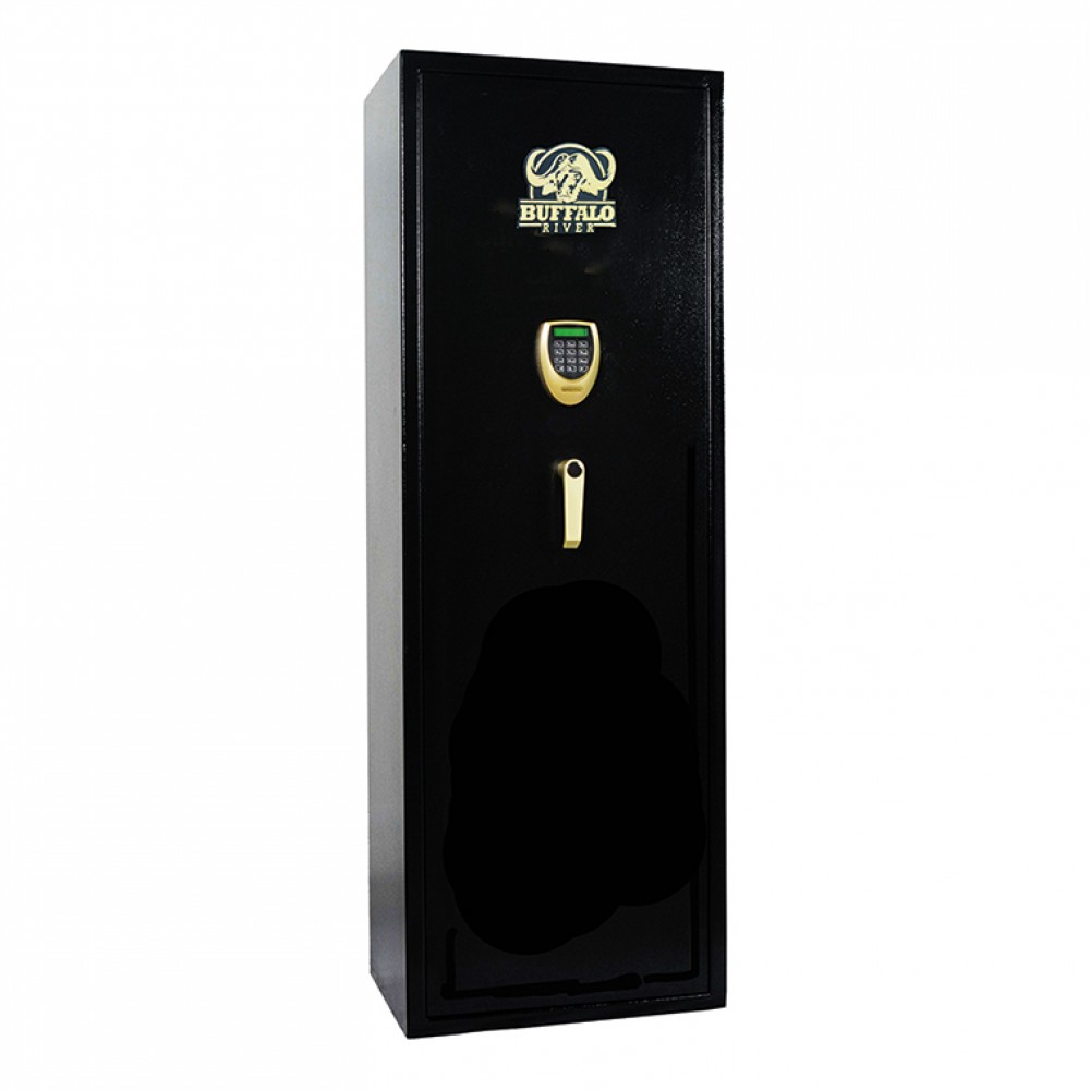 Buffalo River Gun Cabinet Gold Line with LCD 14 Gun 2mm Wall ...